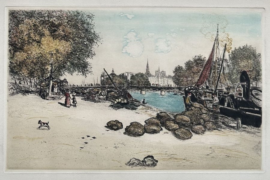 Jean-François Raffaëlli | FRENCH, 1850-1924 THE QUAI D'ORSAY | MutualArt