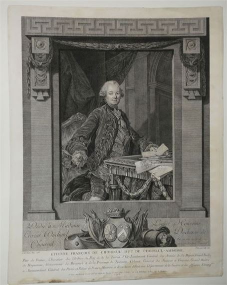 Etienne Fessard | PORTRAIT of Etienne François de CHOISEUL, Duc de ...