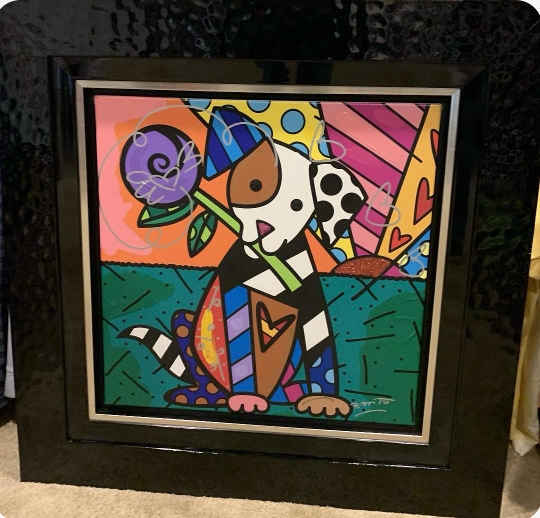 Romero Britto | Puppy Love (2018) | MutualArt
