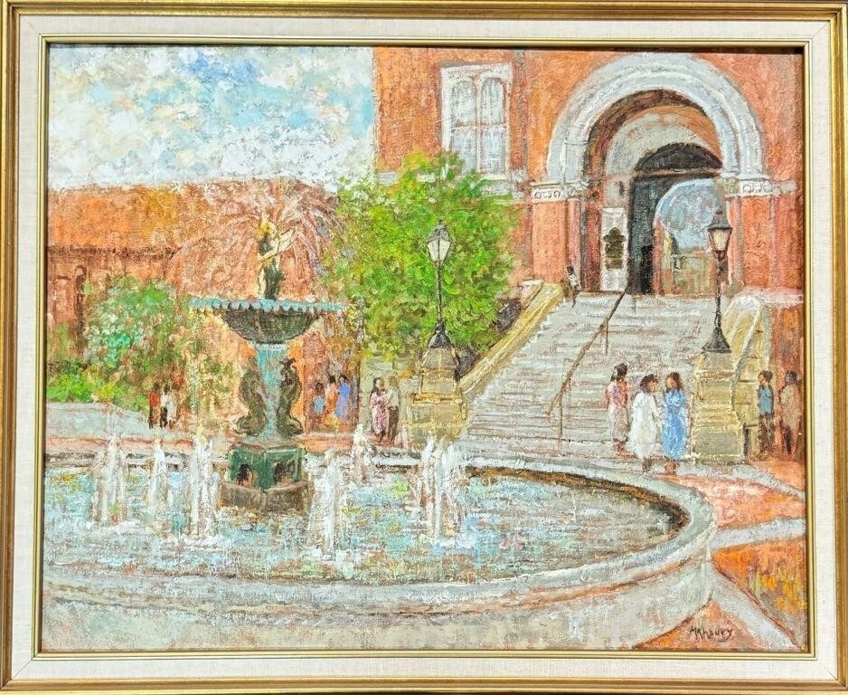 Michael Khoury | EXTERIOR WITH FOUNTAIN | MutualArt