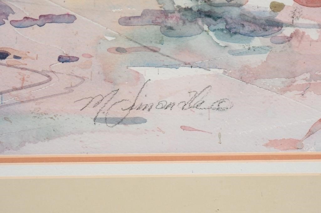 Marilyn Simandle | MARILYN SIMANDLE COUNTRY ESTATE WATERCOLOR | MutualArt