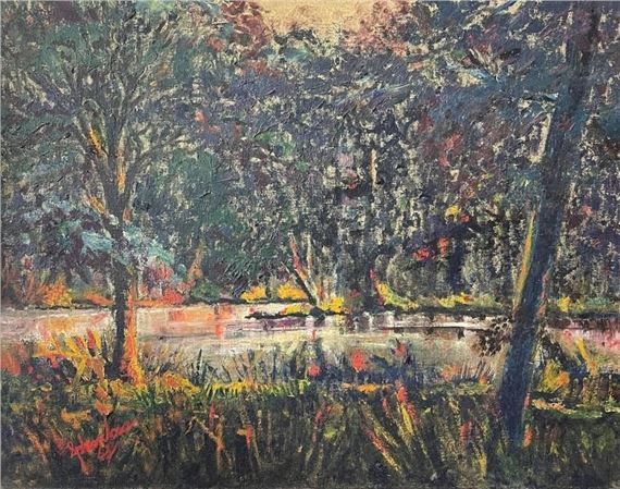 Joseph Splendora | JOSEPH SPLENDORA IMPRESSIONIST STREAM PAINTING (1963 ...