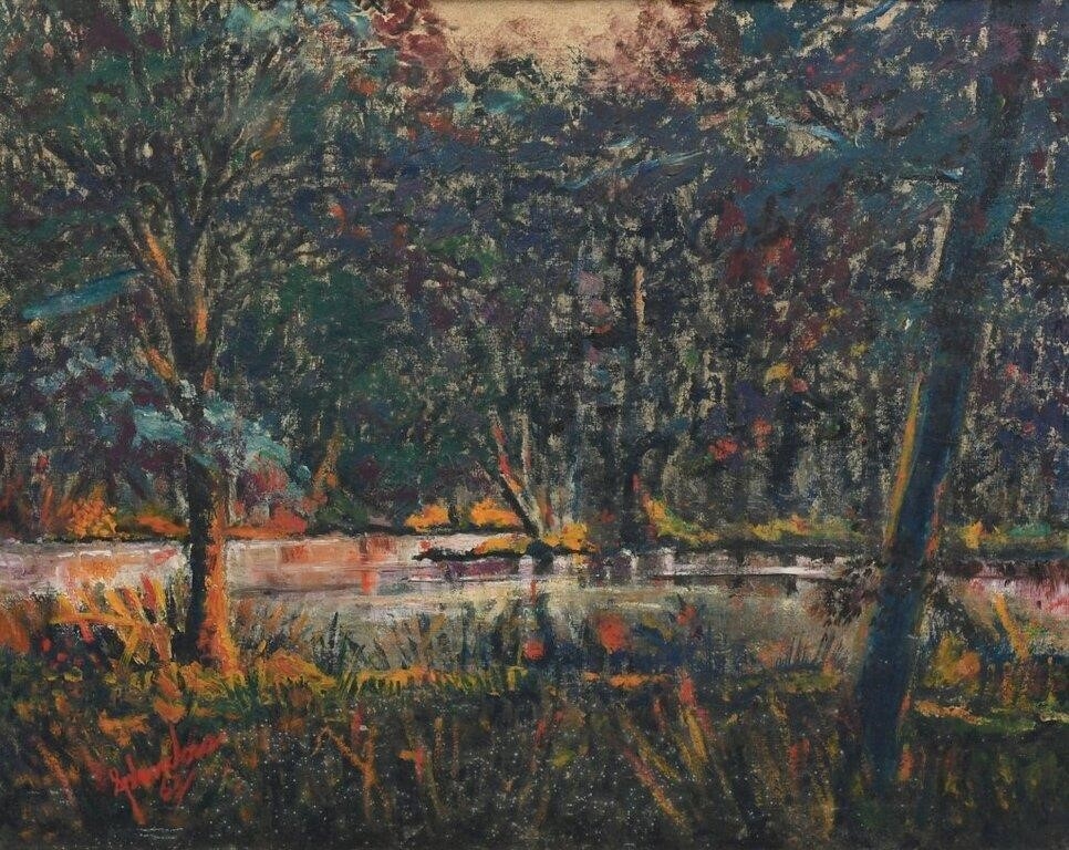 Joseph Splendora | JOSEPH SPLENDORA IMPRESSIONIST STREAM PAINTING (1963 ...