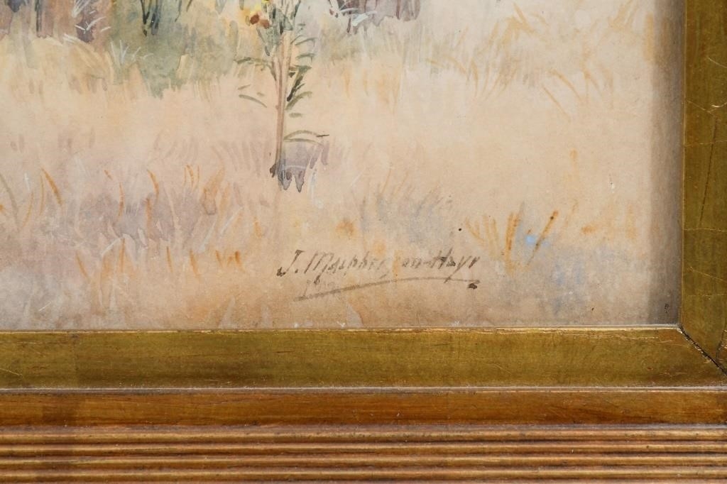 John Macpherson | JOHN MACPHERSON COWS GRAZING PAINTING | MutualArt