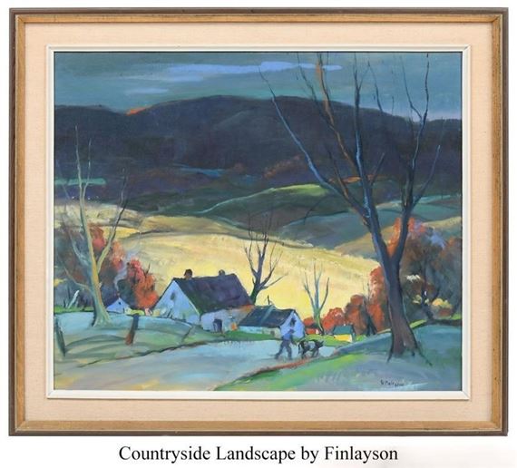 William Finlayson | FINLAYSON COUNTRYSIDE LANDSCAPE PAINTING | MutualArt