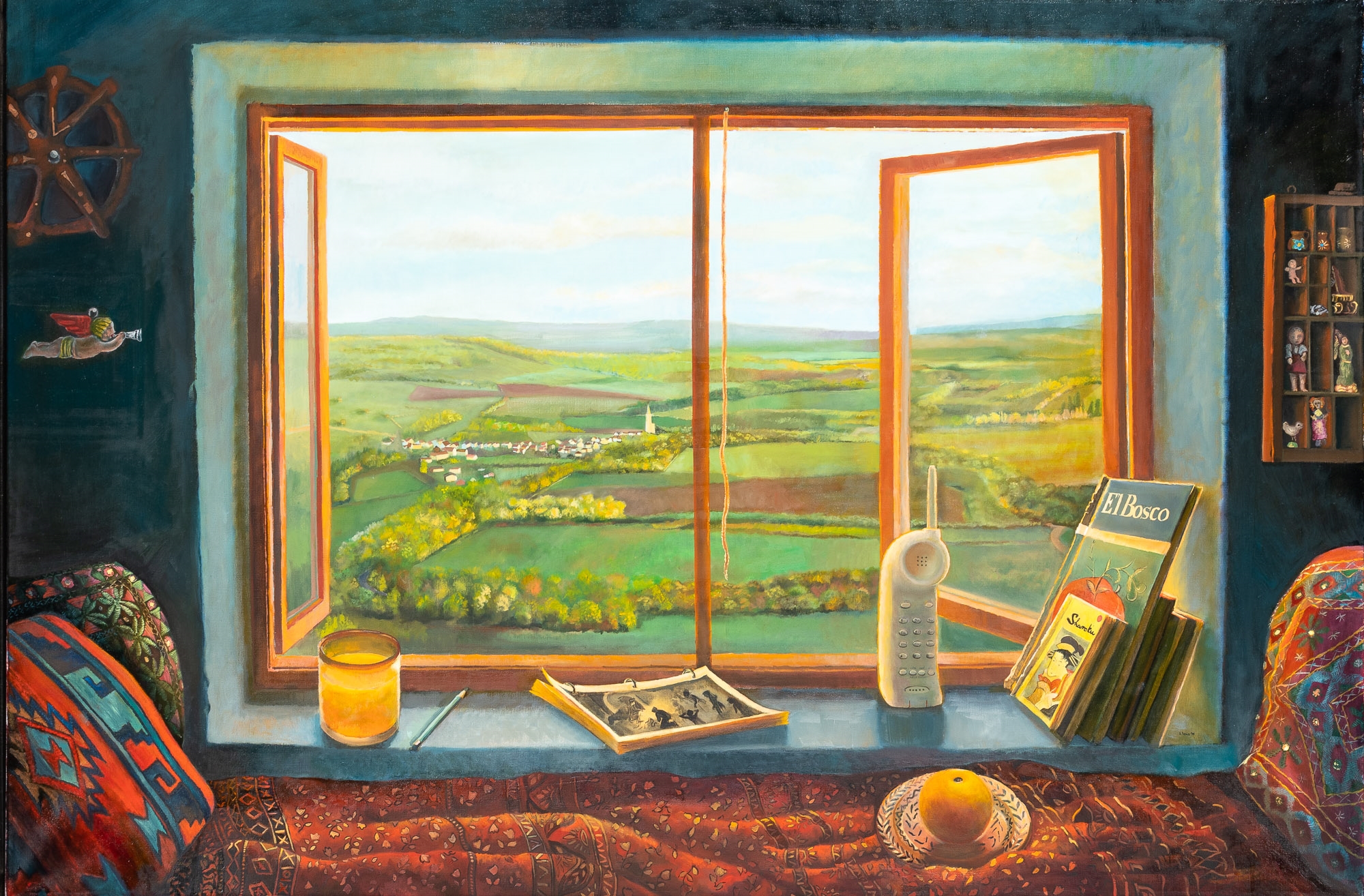 Climent Elena | Room with Landscape of Burgundy (1999) | Compare ...