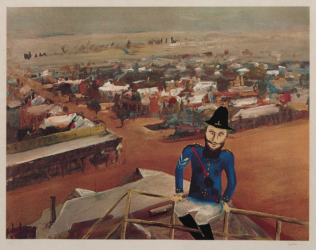Sidney Nolan | The Watchtower, (From Ned Kelly II Series (1978 - 1979 ...