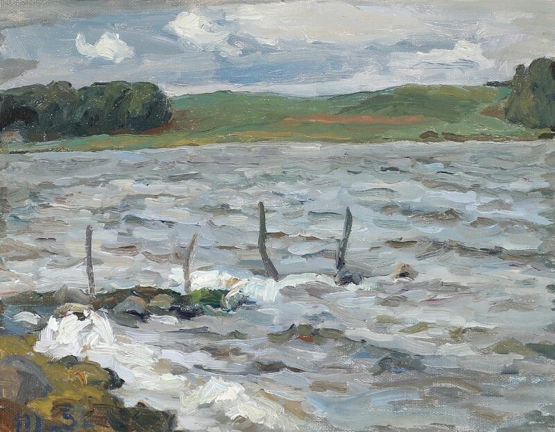 Marie Sandholt | Scenery from a beach near the Great Belt (1897 ...