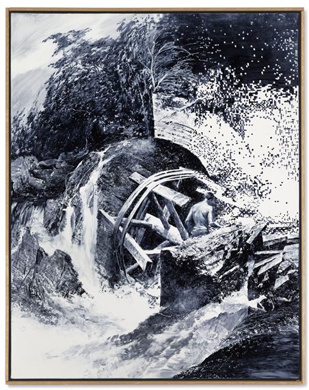 Mark Tansey | Study for Repairing the Wheel | MutualArt
