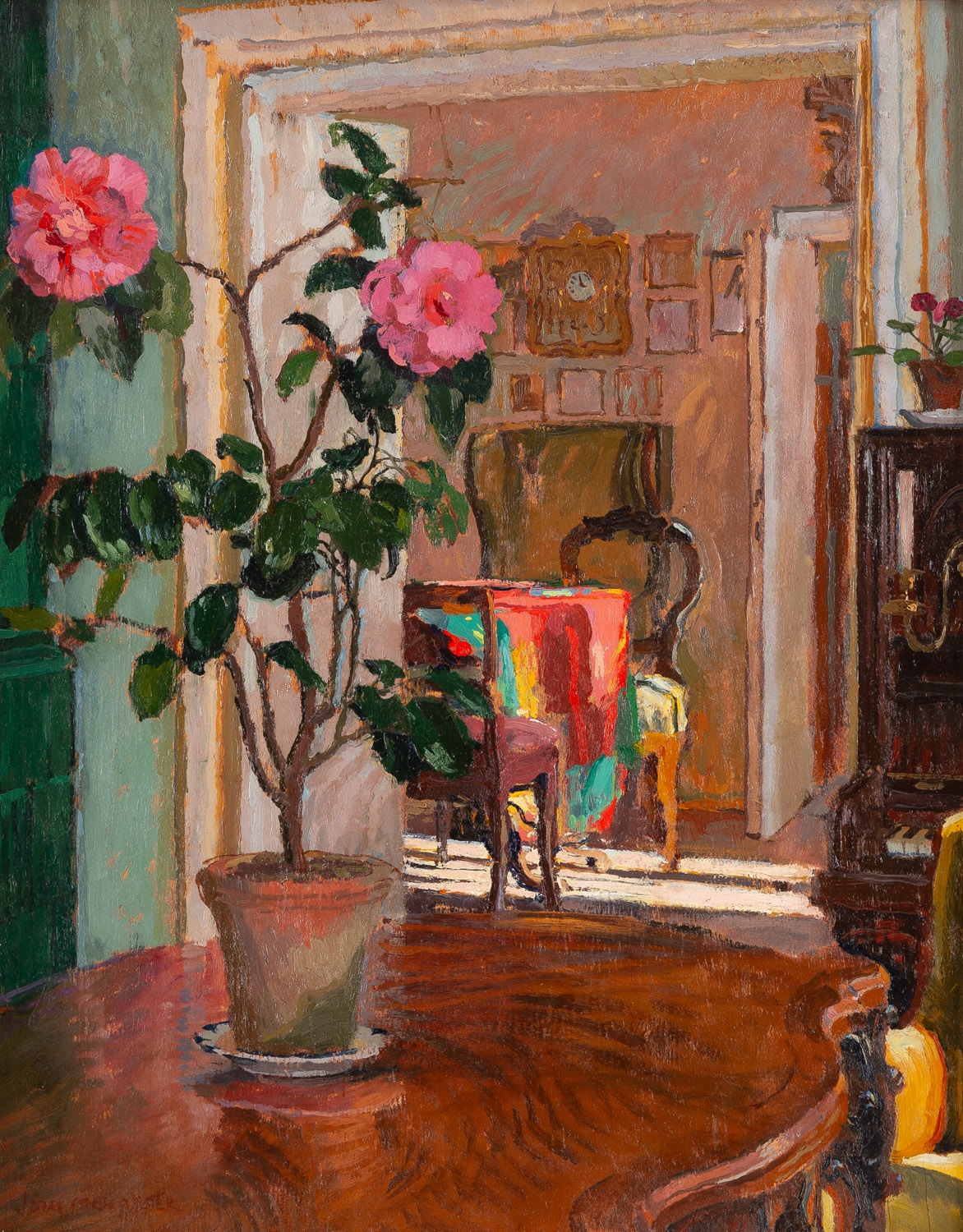 Jozef Mehoffer | Interior of a living room | MutualArt