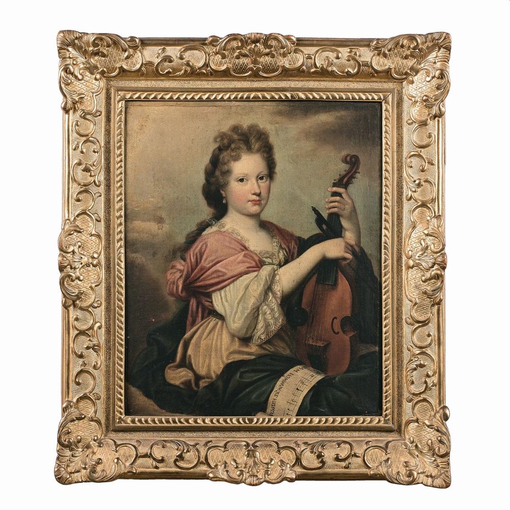 Pierre Mignard | PORTRAIT DE FEMME EN MUSICIENNE (Circa 1670) | MutualArt