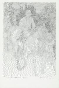 Guillaume A. Azoulay | 2nd line Study for Winners Circle, 1995 (1995 ...