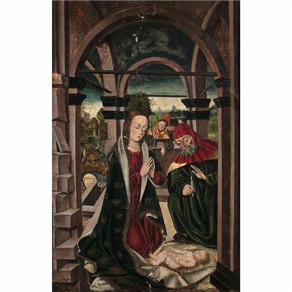 Rodrigo de Osona I | NATIVITÉ (Circa 1500) | MutualArt
