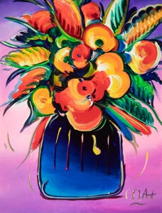 Peter Max | Flowers | MutualArt