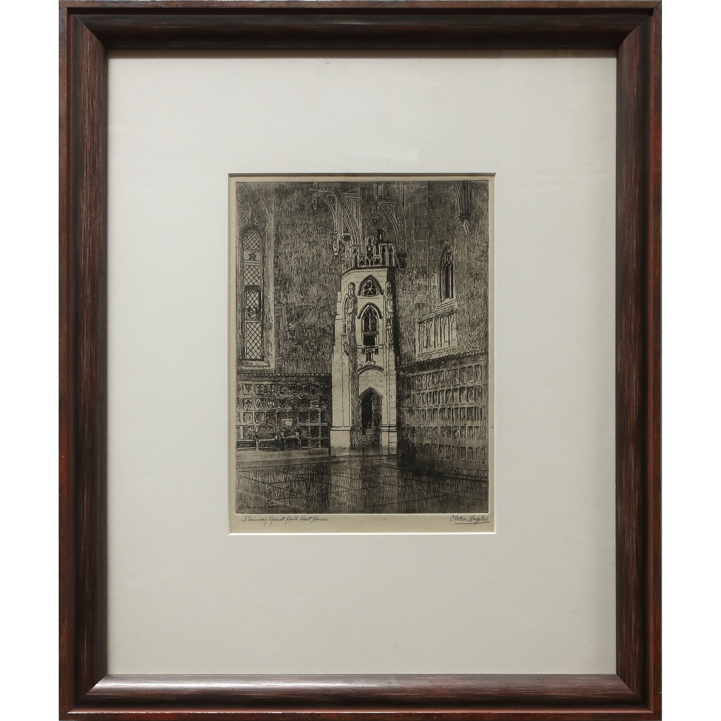 Owen Poe Staples | STAIRWAY GREAT HALL HART HOUSE | MutualArt