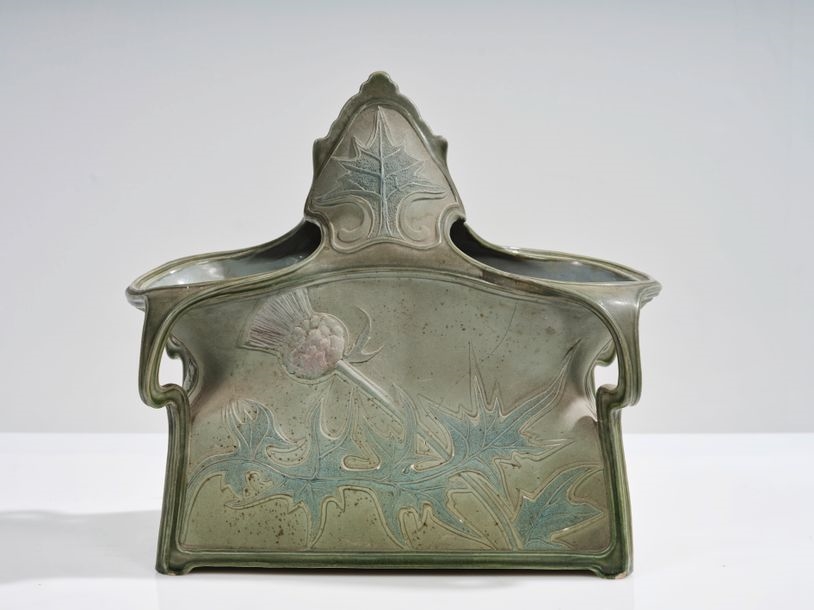 Alexandre-Mathurin Peche | Charenton ceramics Celadon green glazed ...