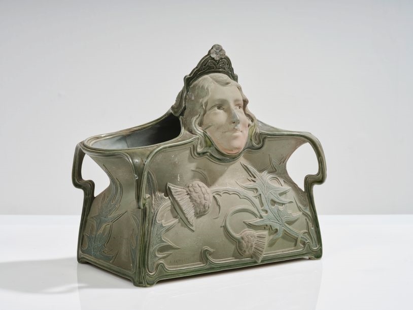 Alexandre-Mathurin Peche | Charenton ceramics Celadon green glazed ...