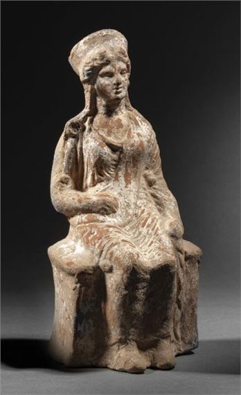 Greek School | Seated goddess or kore Greece | MutualArt
