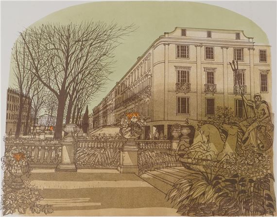 Robert Tavener | The Neptune Statue (2) | MutualArt