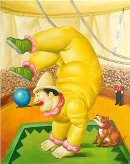 Fernando Botero | Man wearing a dress | MutualArt