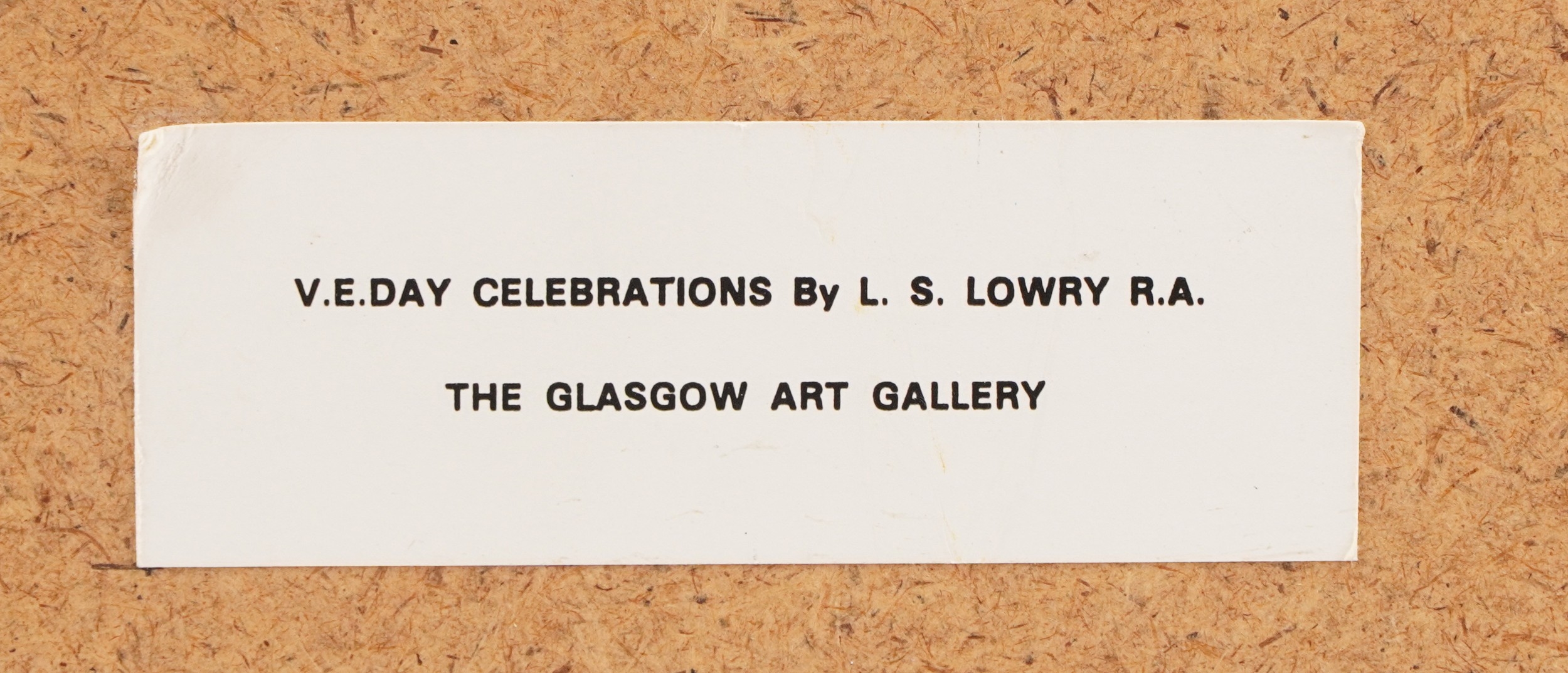 Laurence Stephen Lowry | VE Day Celebrations | MutualArt