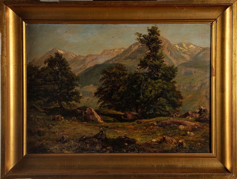 André Giroux | Mountain landscape | MutualArt
