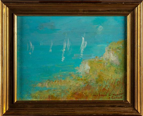 Marcel Peltier | View of Normandy cliffs | MutualArt