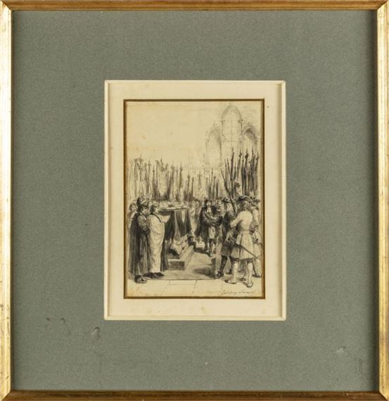 Godefroy Durand | Funeral Scene | MutualArt