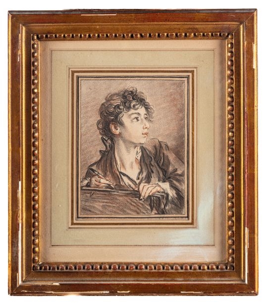 Gilles Antoine Demarteau | Bust of a young girl Young draftsman. N° 187 | MutualArt