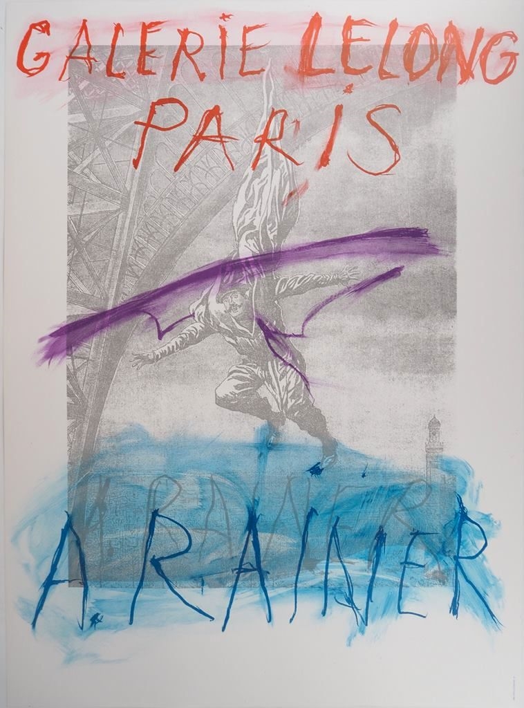 Arnulf Rainer | Eiffel Tower and informal composition (1990) | MutualArt