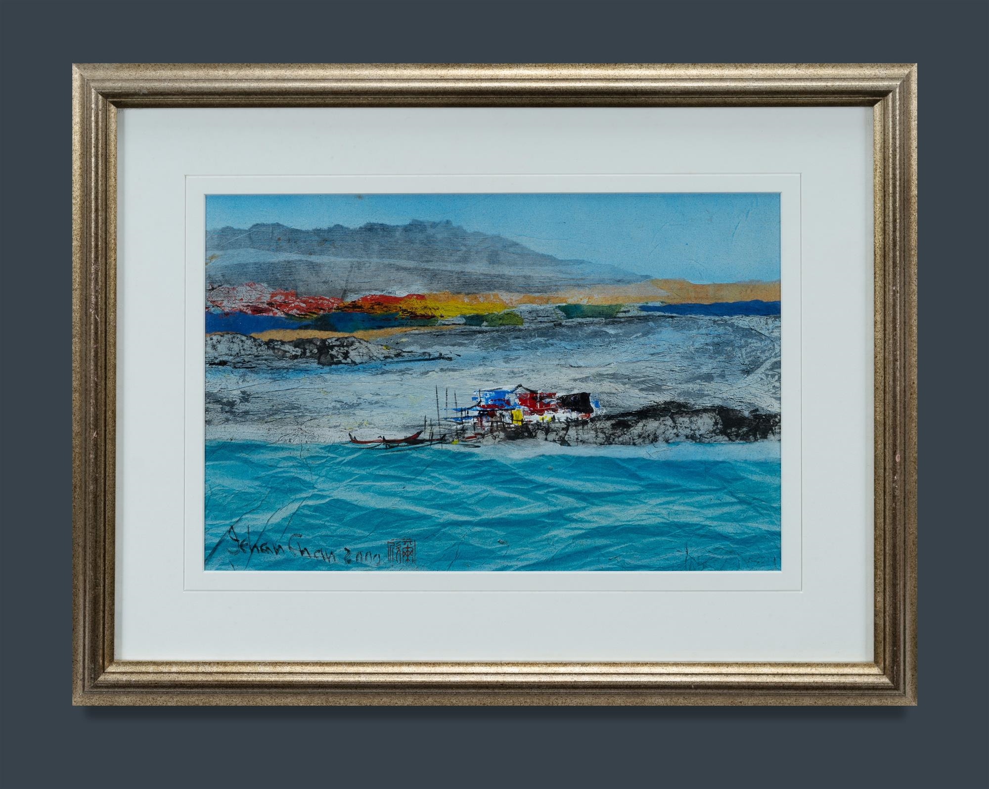 Jehan Chan | Coastal Village (2000) | MutualArt