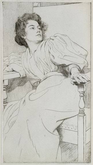 Ernst Max Pietschmann | Dame im Lehnstuhl | MutualArt