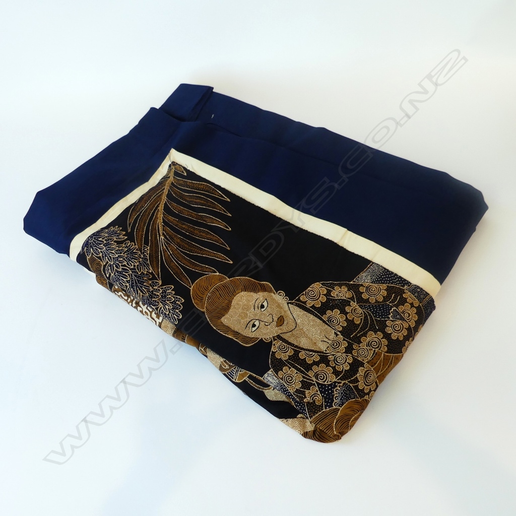 Javanese School | LARGE HANDMADE JAVANESE BATIK PANEL MULTI FIGURES ...