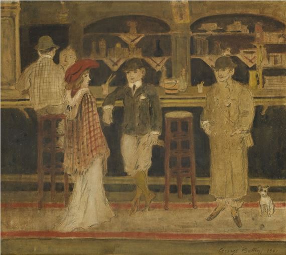 George Bottini | Scène de restaurant (1901) | MutualArt