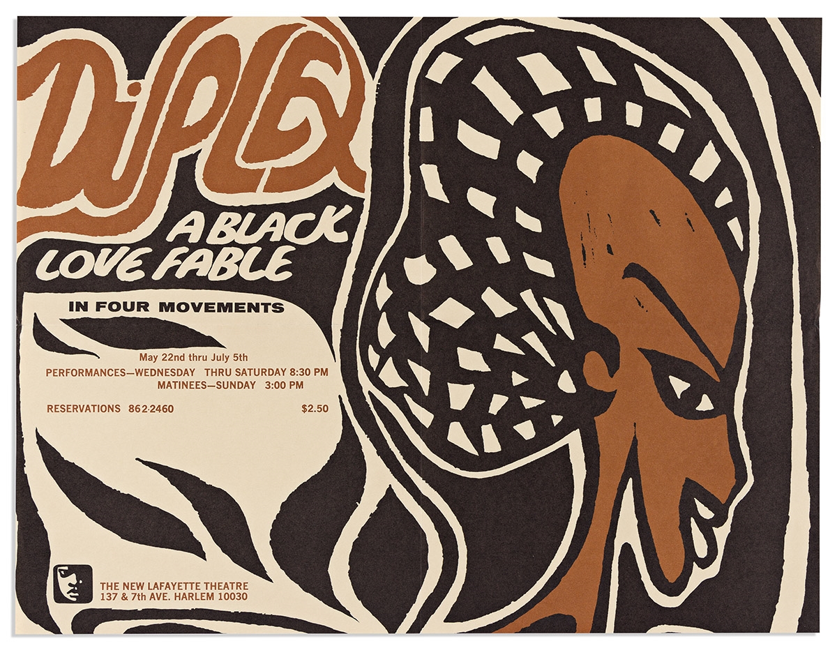 Ademola Olugebefola | Poster for the Black Arts Movement play Duplex: A ...