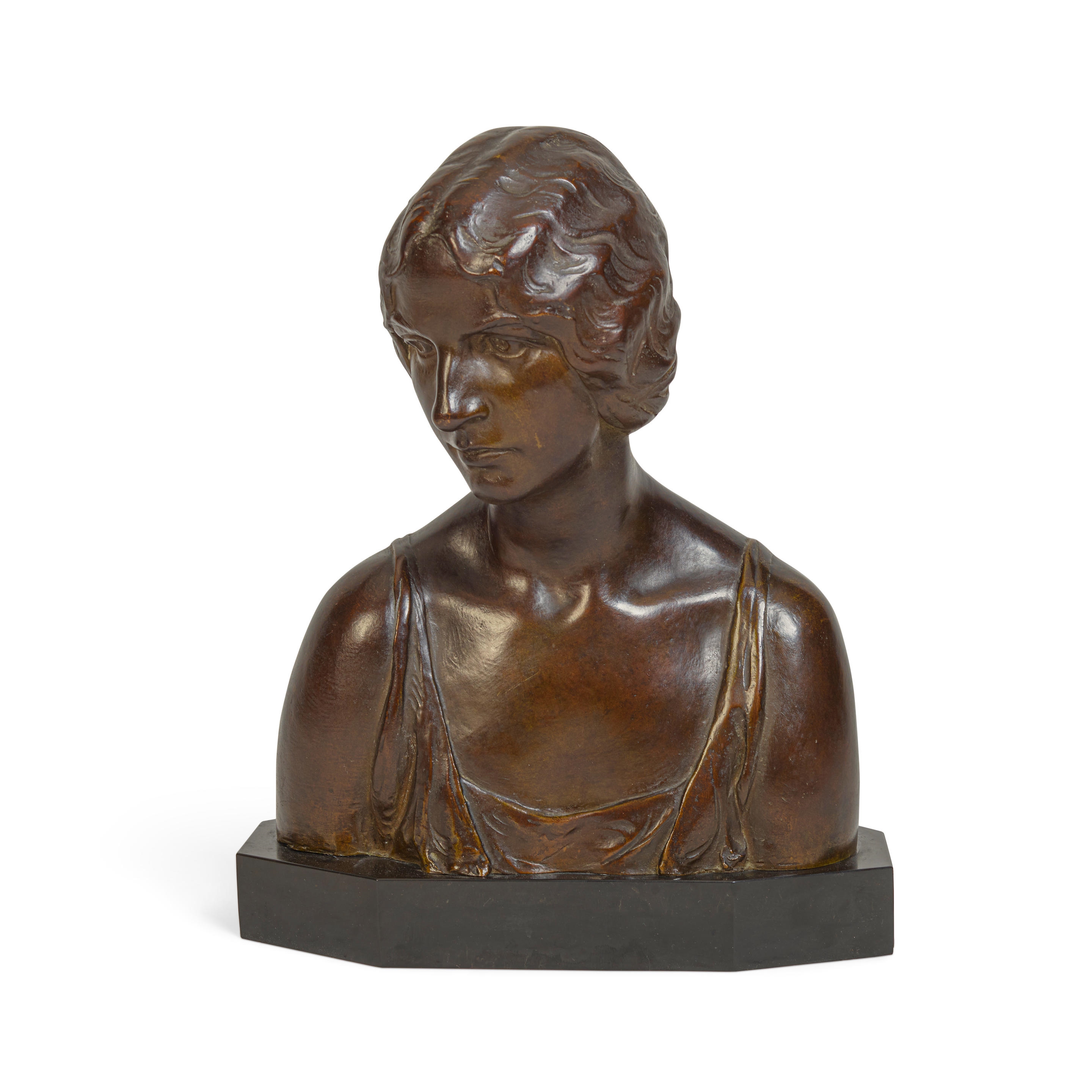 Allan Clark | AN ALLAN CLARK PATINATED BRONZE FIGURE: MISS DICK DEMPSEY ...