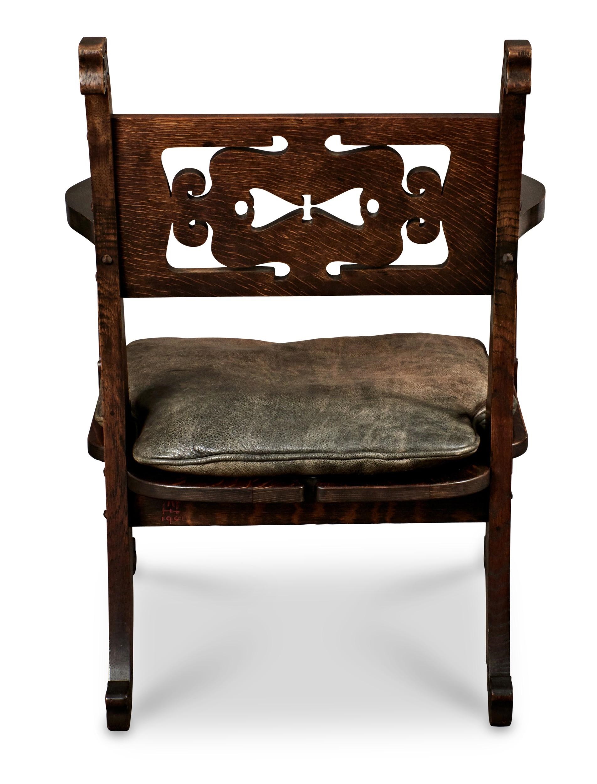 Charles Rohlfs | chair (1901) | MutualArt