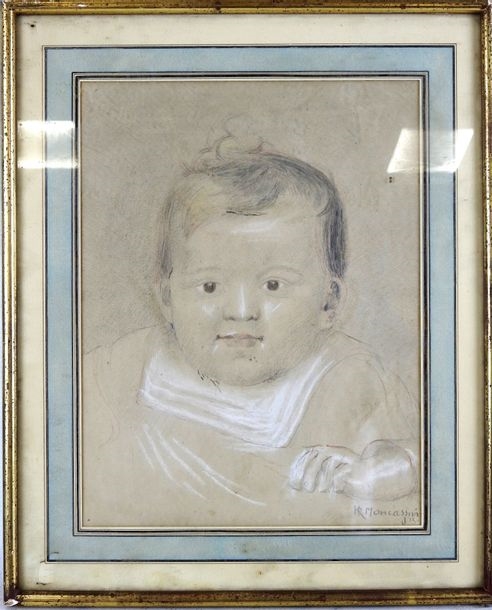 Henri-Raphaël Moncassin | Portrait d'un jeune enfant | MutualArt