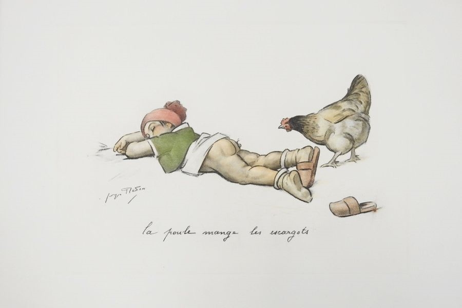 Georges Redon | La poule mange les escargots | MutualArt