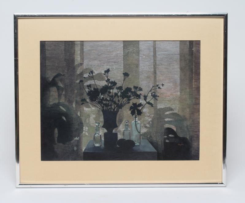 Arthur Baglee | Still Life with Curtain | MutualArt