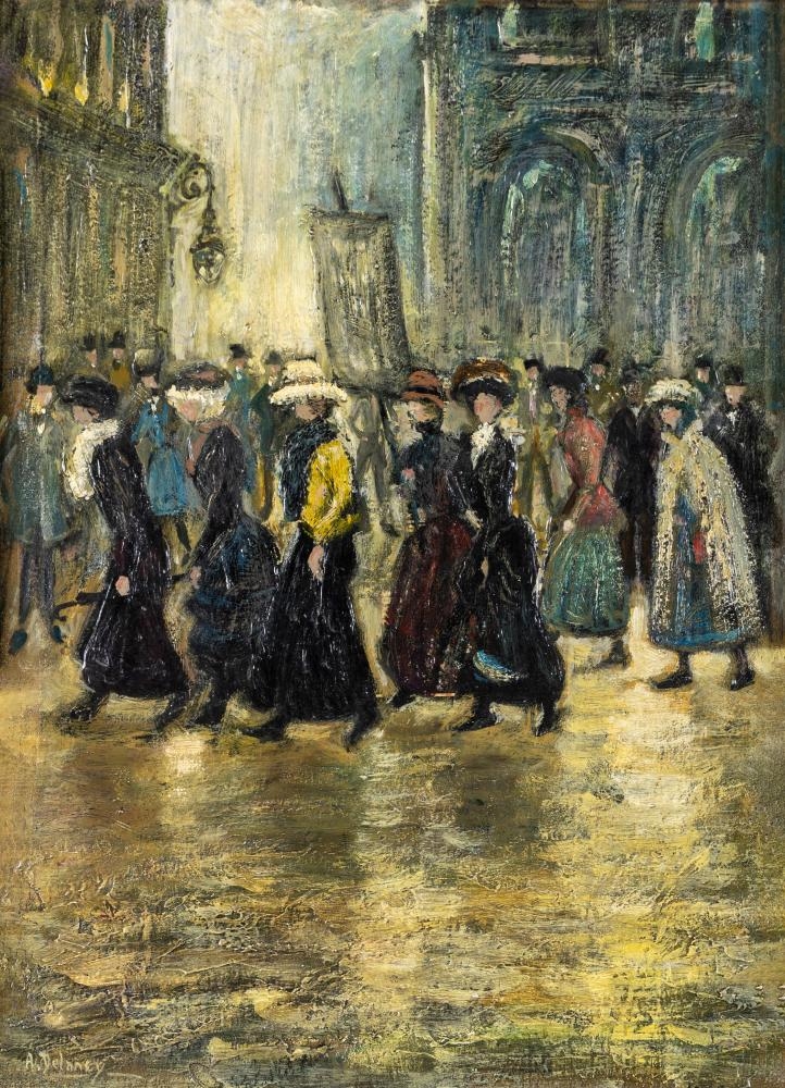 Arthur Delaney | Suffragette March | MutualArt
