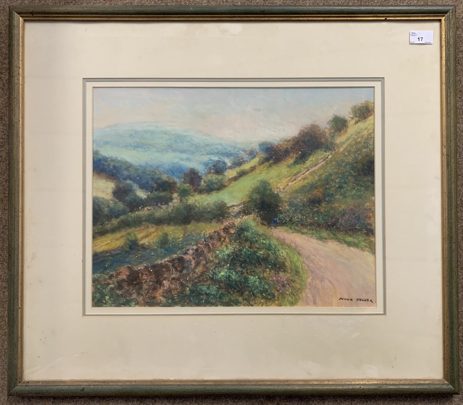 Peter Jander | View over rolling hillside pasture | MutualArt
