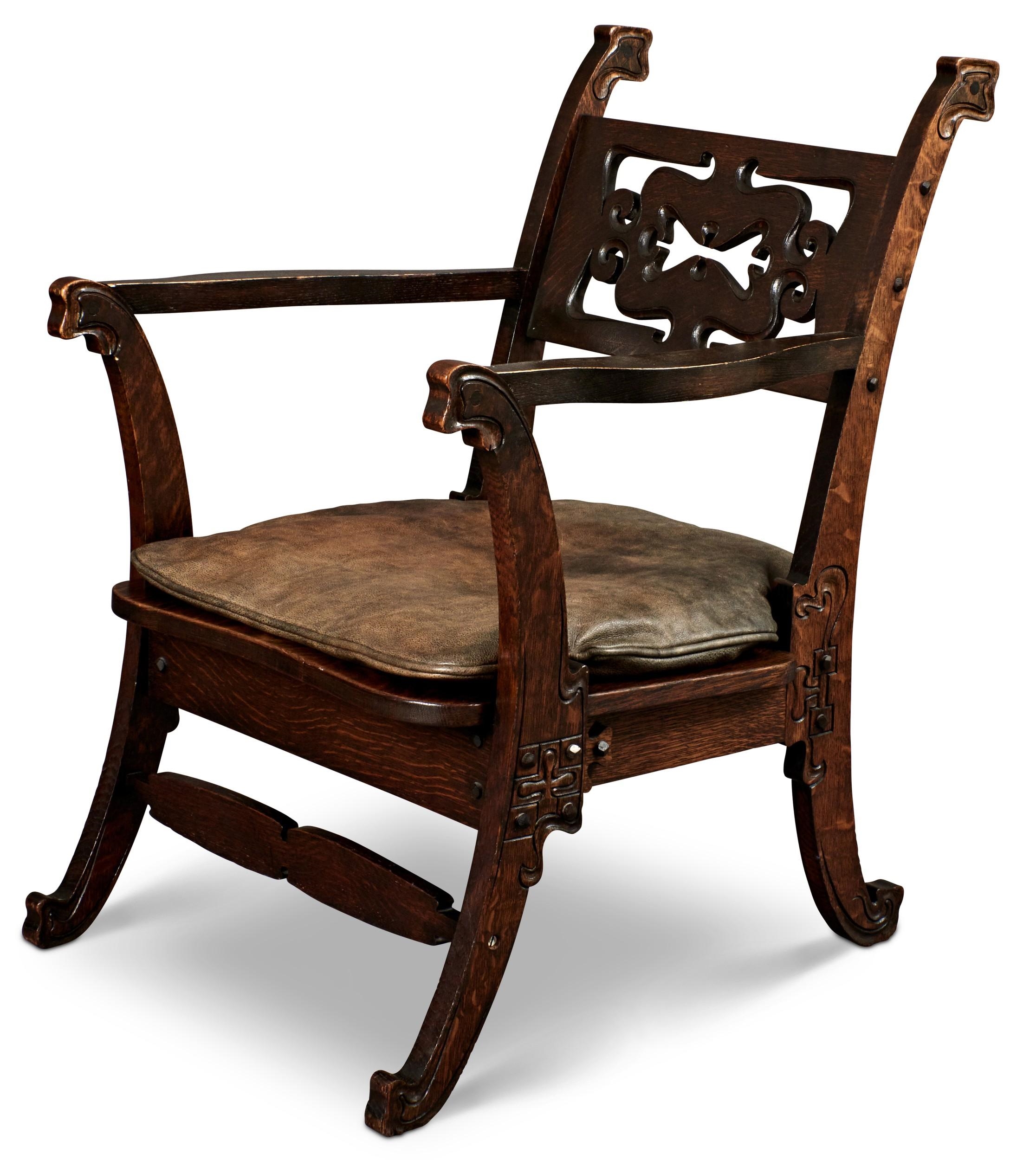 Charles Rohlfs | chair (1901) | MutualArt