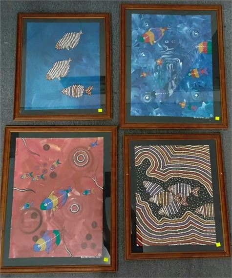 Max Mansell | Four, depicting fish | MutualArt