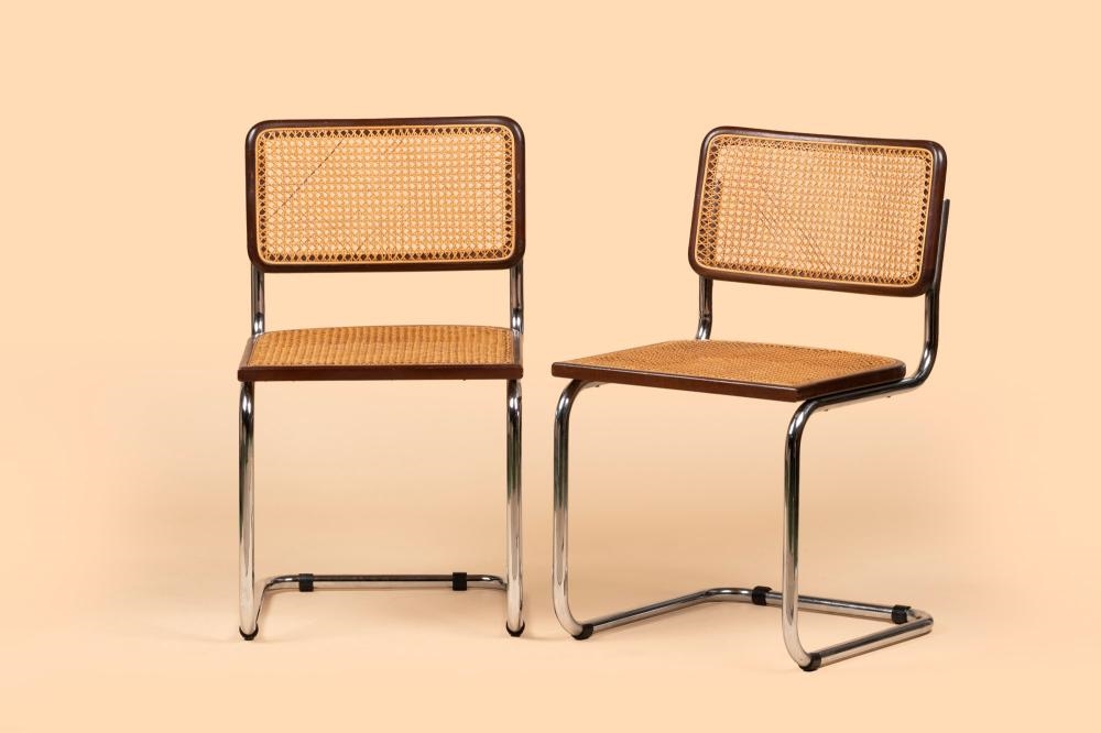 Marcel Breuer | Conjunto de seis cadeiras modelo Cesca, criadas pelo ...