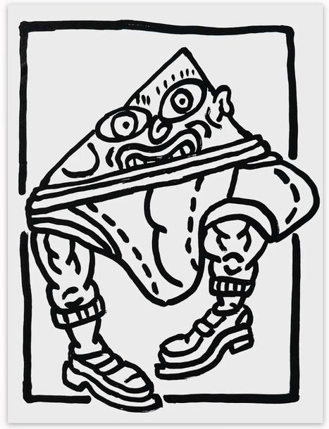 Robert Combas | Coloriages 8, 1985 Silkscreen on Rivoli paper 16.9x13.0 in edition : 1000 ex ...