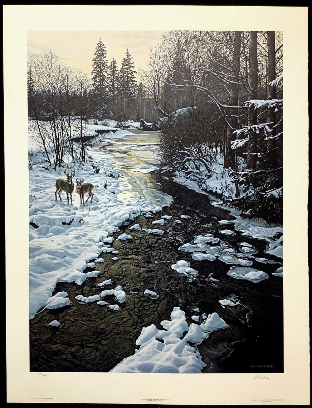 Ronald S. Parker | Winter Creek and Whitetails | MutualArt