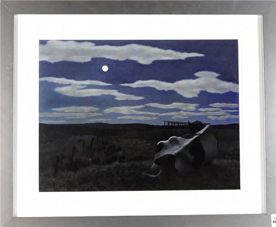 Alex Colville | Moon and Cow, 1963 | MutualArt
