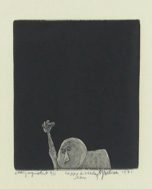 Ben Linssen | Etching/aquatint in black and white (1971) | MutualArt