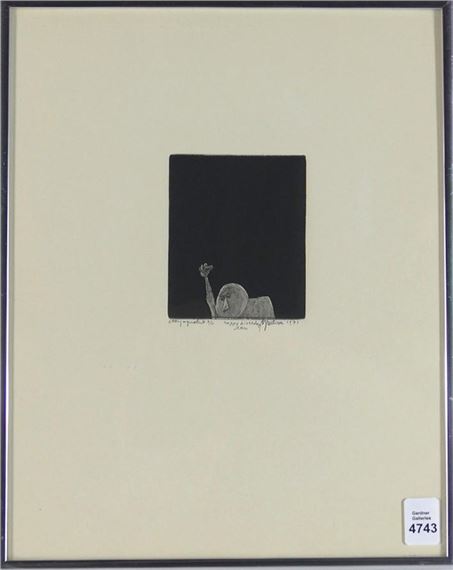 Ben Linssen | Etching/aquatint in black and white (1971) | MutualArt